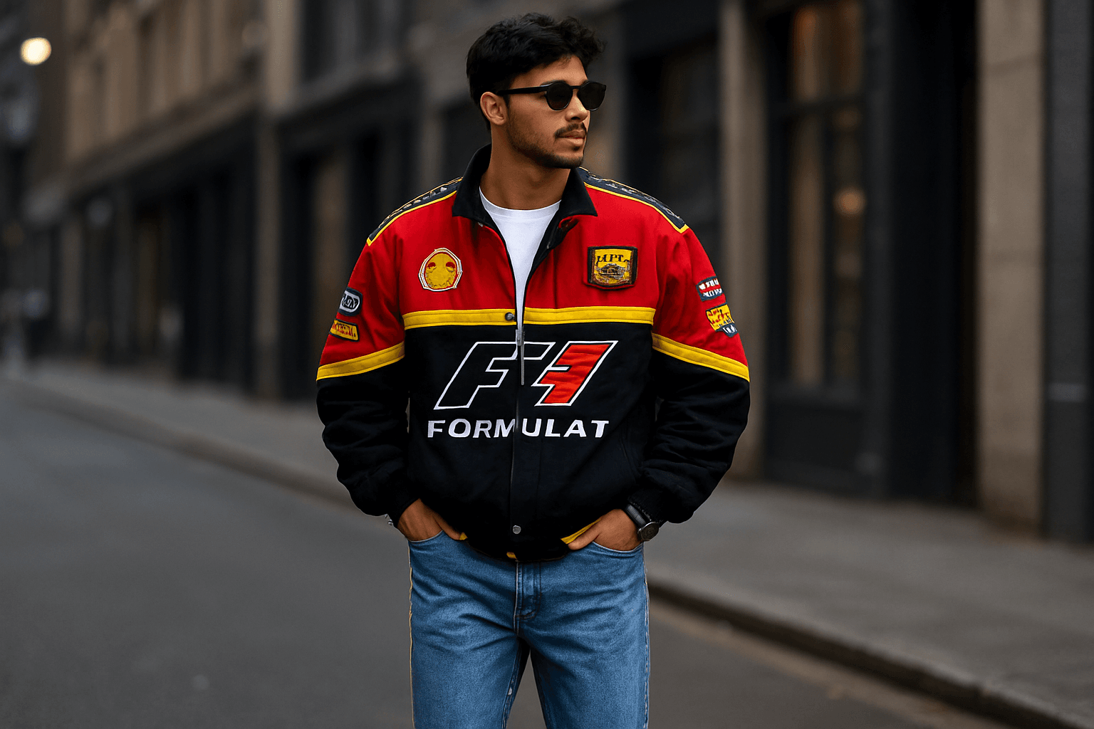 F1 Racing Jacket by Exotix – Indian Streetwear Inspired by Motorsports